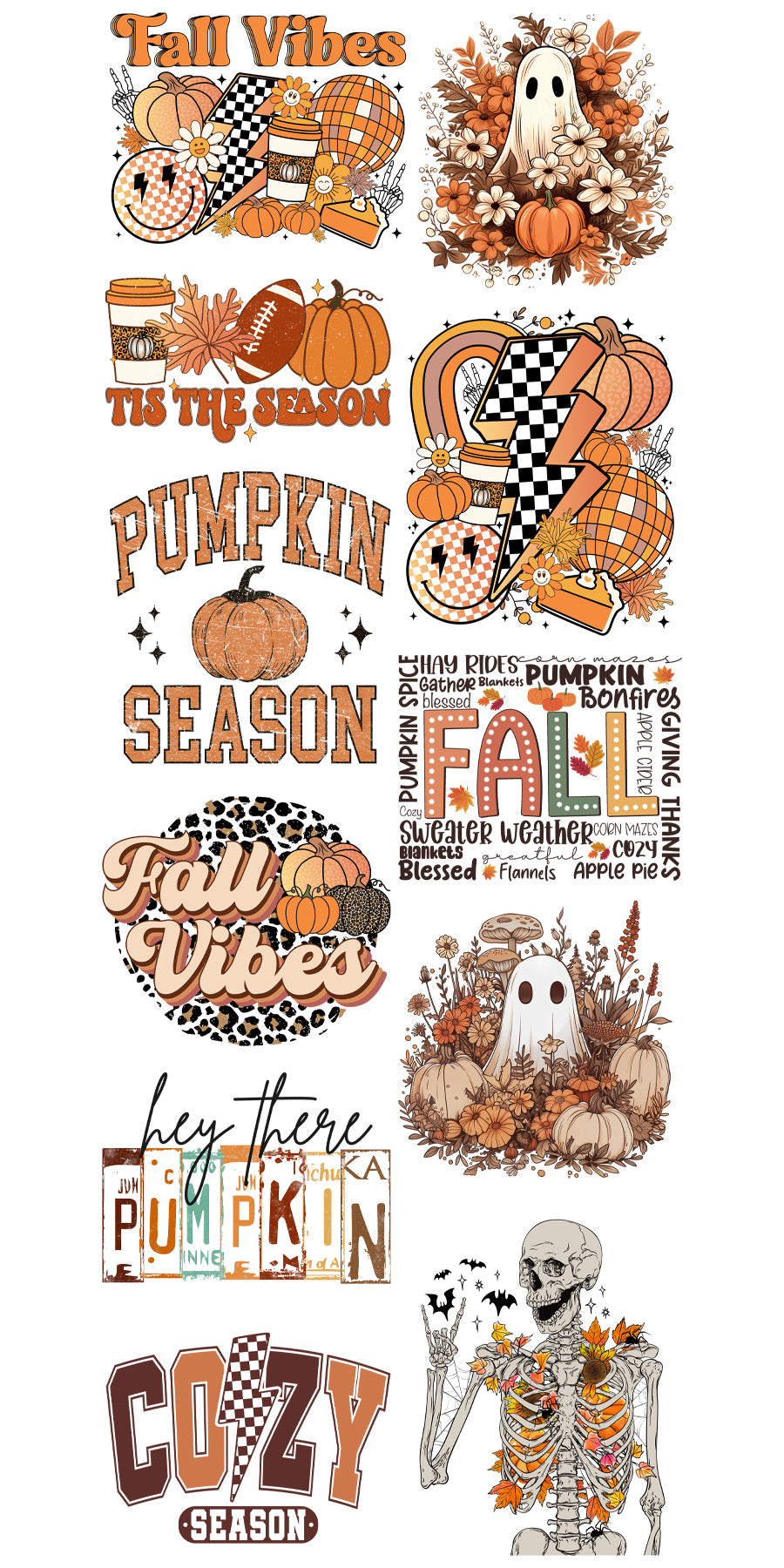 22"x60" Pre-Made Fall Vibes Gang Sheet – Elevn51